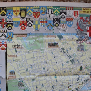 Bartholomews Historical Map of London - Vintage 1960s Large Wall Map ...