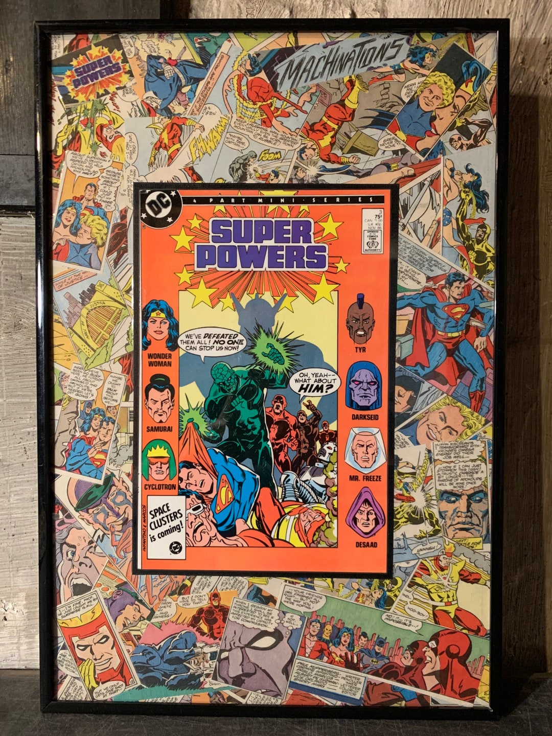 Vintage Super Powers #3 (12x18) Deconstructed Comic Book Poster - Etsy