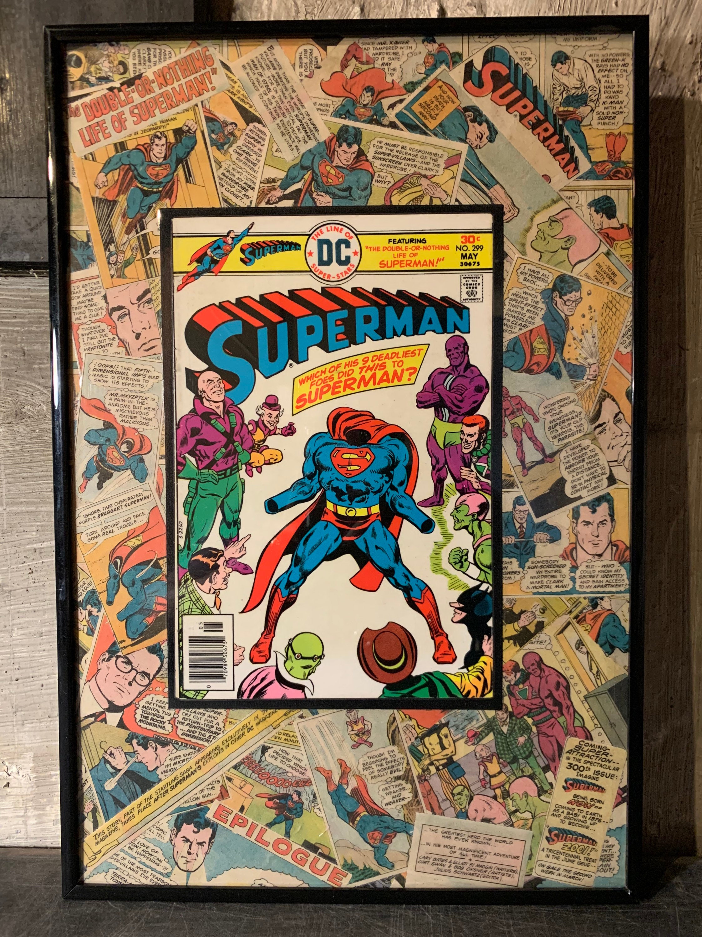 Old Superman Comic Art
