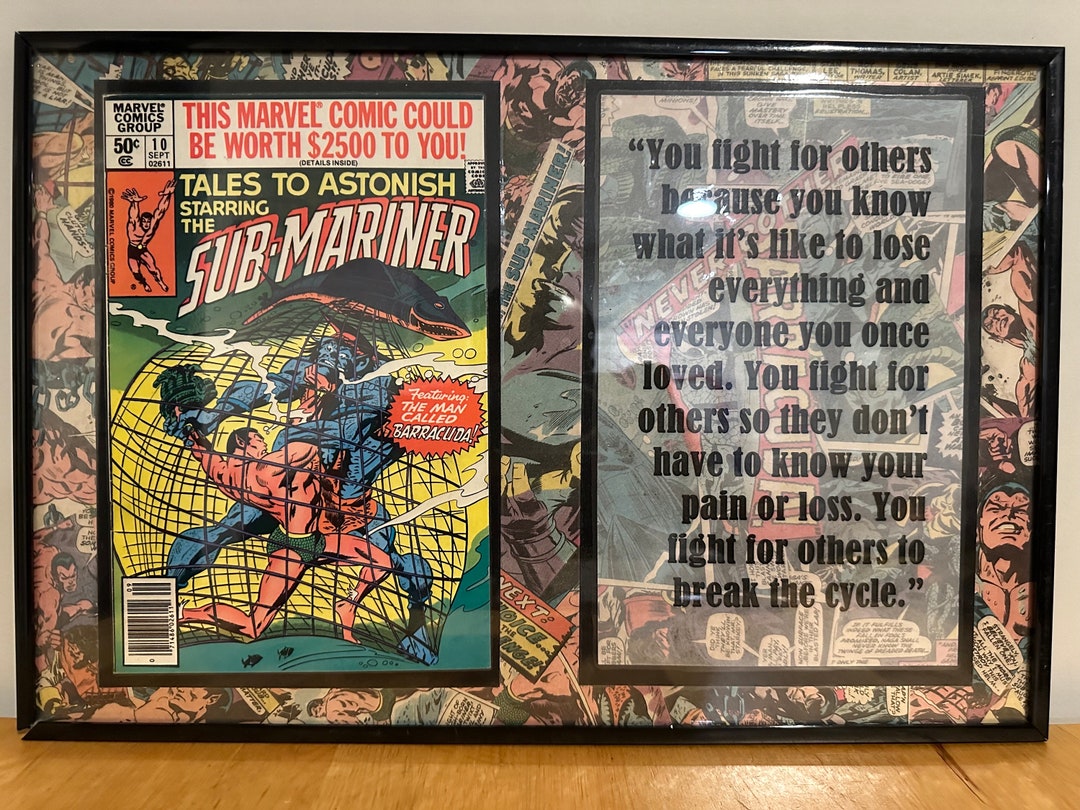 Vintage Submariner #10 Inspirational Quote (12x18) Deconstructed Comic Book Poster - Etsy