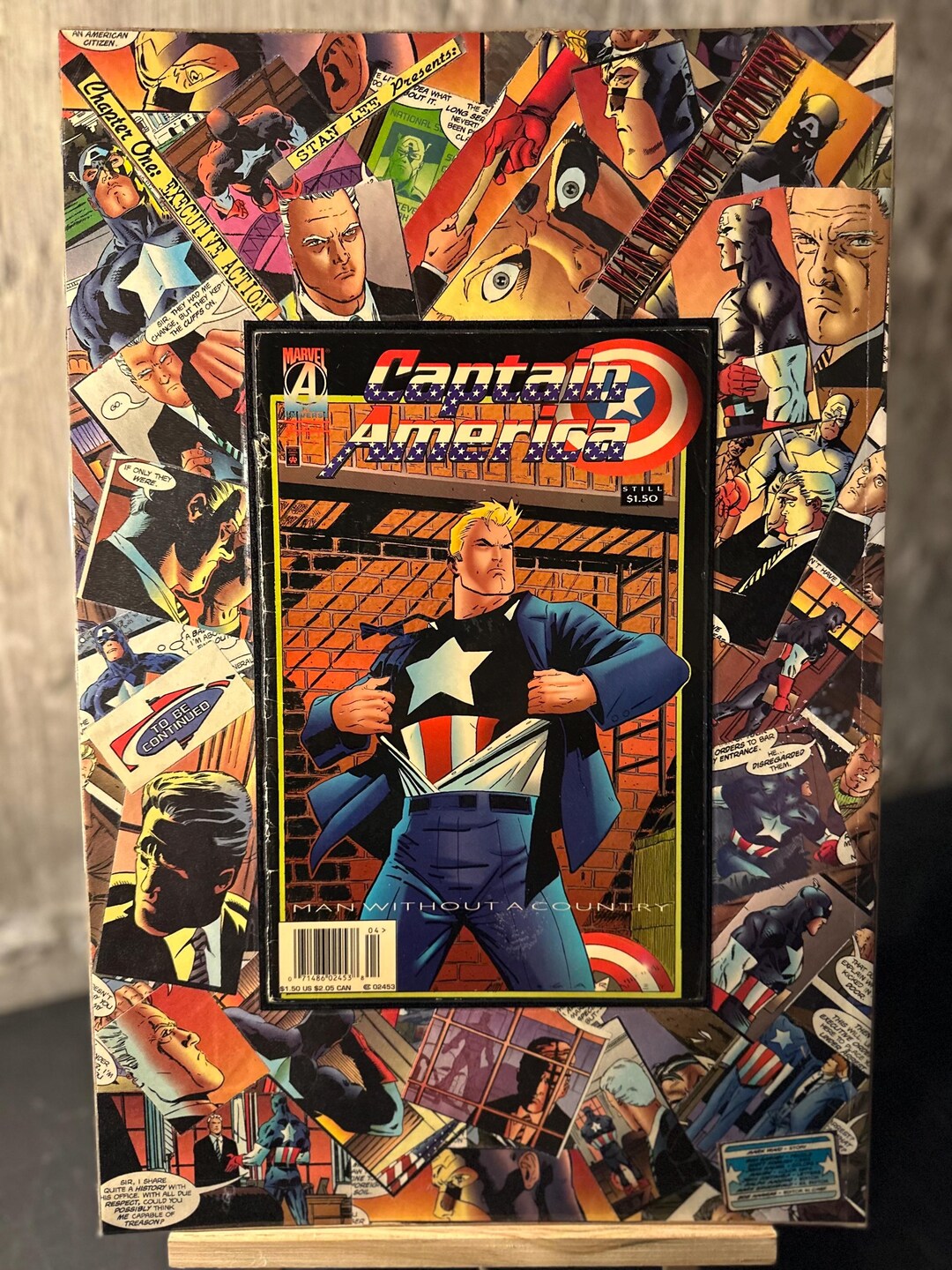 Vintage Captain Americal 12x18 Deconstructed Comic Book Poster (ready Made) - Etsy