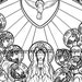 Solemnity of Mary, Mother of God Coloring Page Saint Mary Coloring Page ...