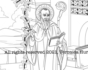 St Anne Catholic Coloring Page for Kids 6 and Adults - Etsy Israel