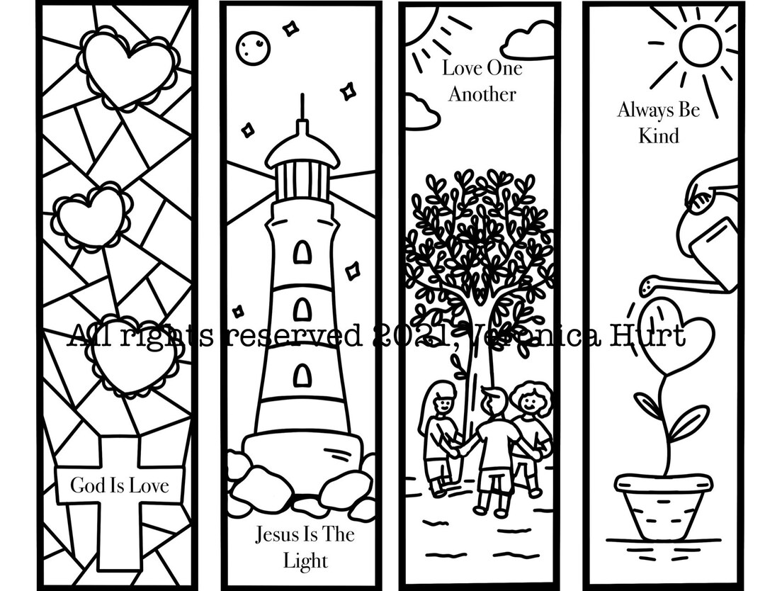 Kids Catholic Crafts reading Log and Set of 4 Christ-centered Bookmarks ...
