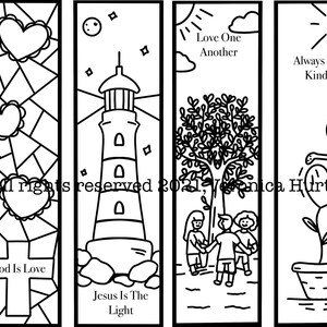 Kids Catholic Crafts reading Log and Set of 4 Christ-centered Bookmarks ...