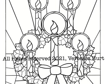 Advent Stained Glass - Etsy