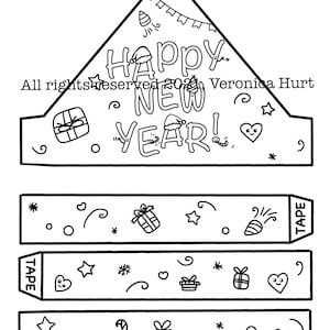 3-pack New Year's Crown Coloring Craft for Kids 5+ - Etsy