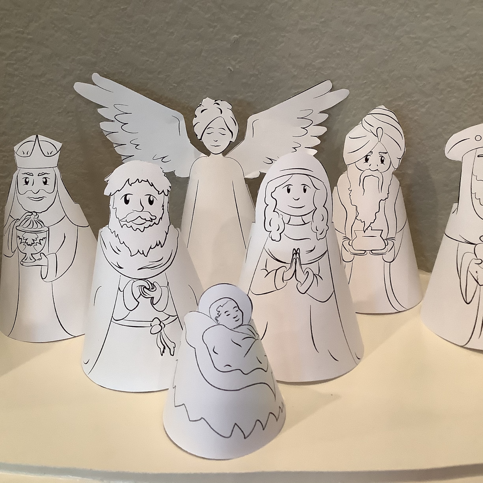Catholic Printable Nativity Scene (and/or Christmas Tree Ornaments ...