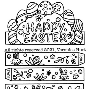 Easter Crown Coloring Craft for Kids 5+ and Adults - Etsy