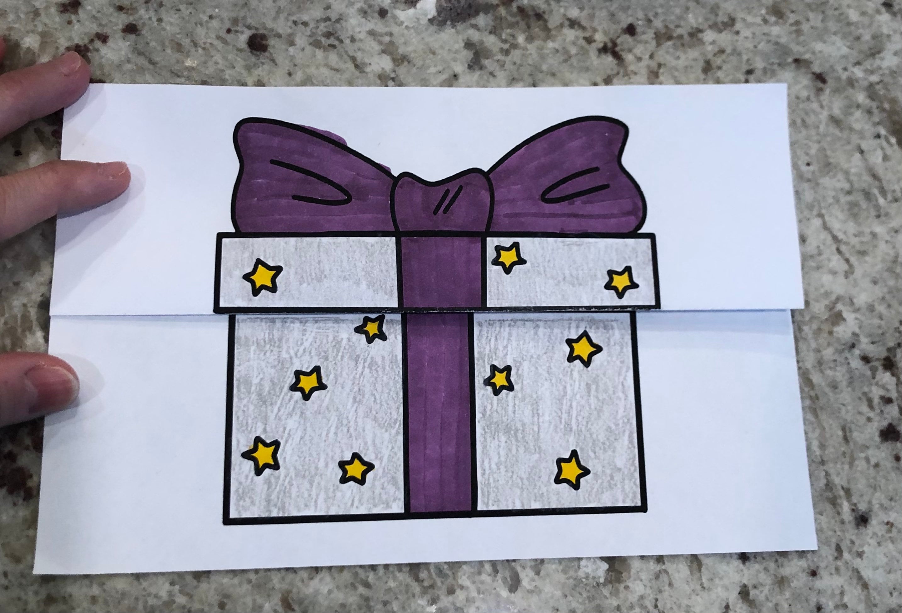 Expandable Christmas Surprise Cards for Kids 5+ Coloring Page Craft ...