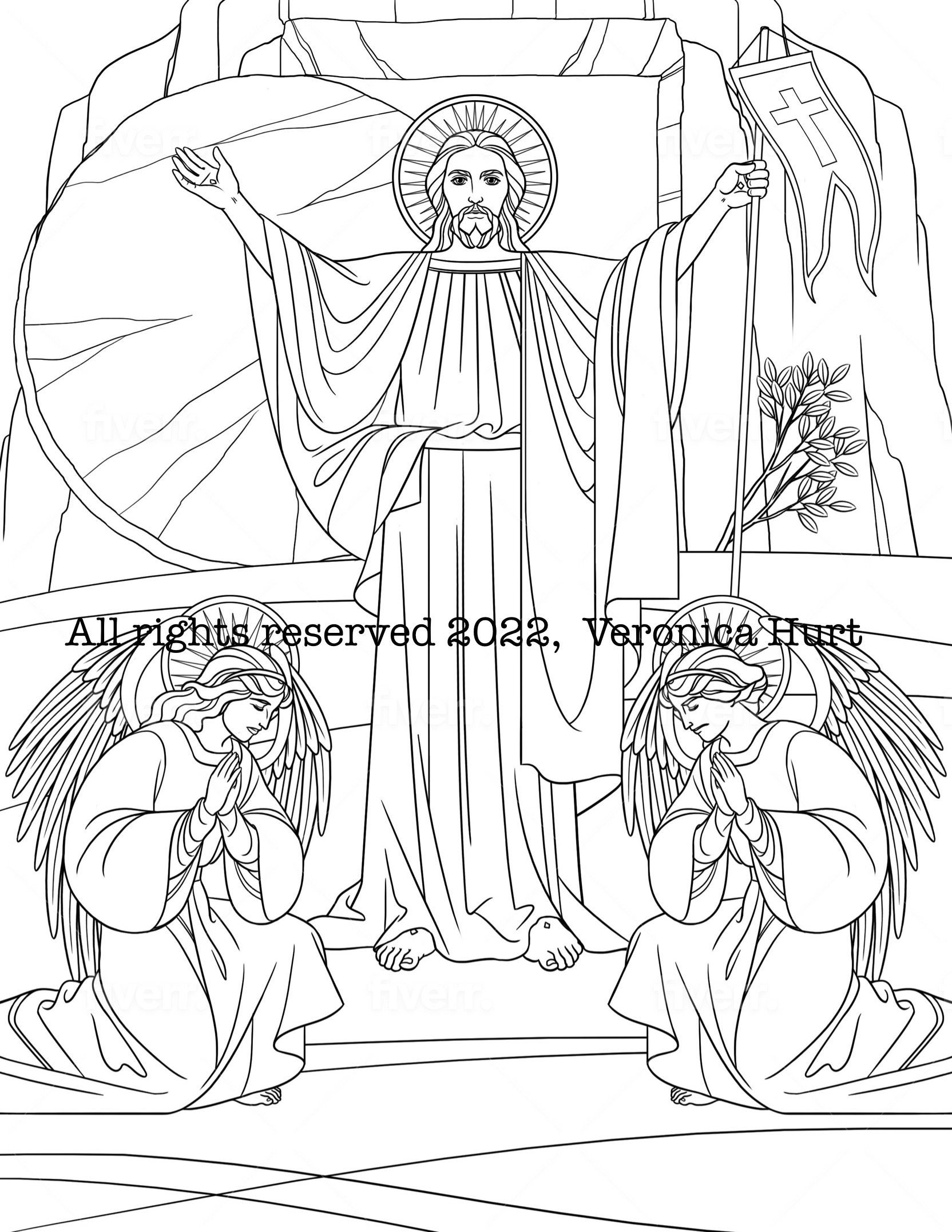 Dibujos de Pascua Resurrección Jesús para Colorear para Niños 6 - Etsy ... Dibujos de Pascua Resurrección Jesús para Colorear para Niños 6 - Etsy ...
