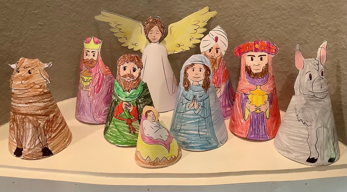 Catholic Printable Nativity Scene and/or Christmas Tree - Etsy