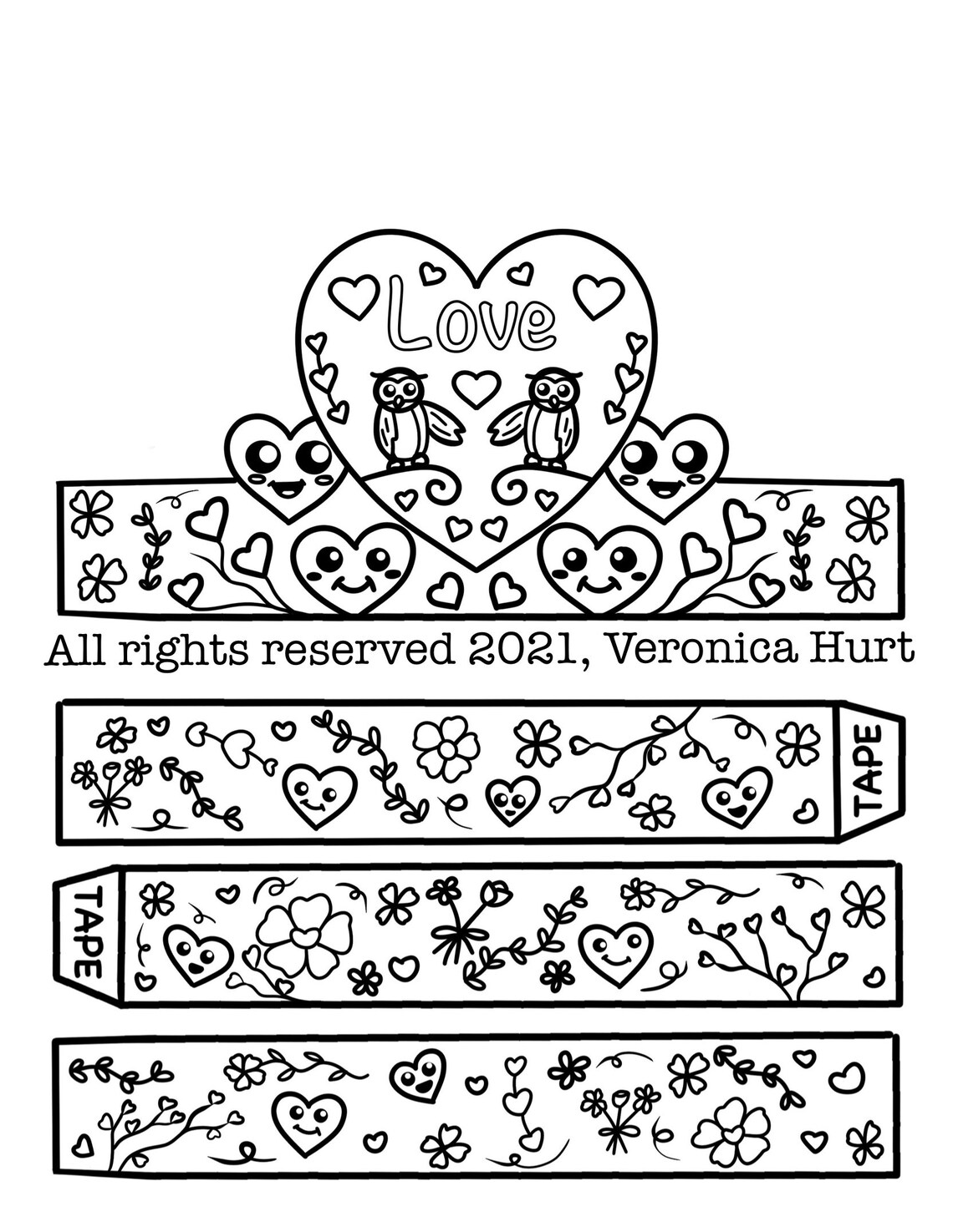 Valentine’s Day Crown Coloring Craft for Kids 5+ and Adults - Etsy