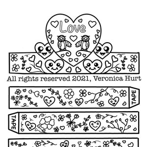 Valentine’s Day Crown Coloring Craft for Kids 5+ and Adults - Etsy