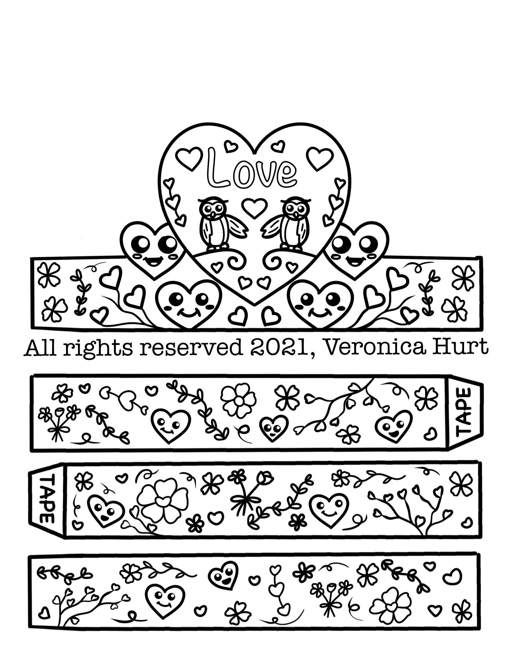 Valentine’s Day Crown Coloring Craft for Kids 5+ and Adults - Etsy