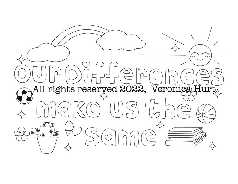 Anti Bullying Coloring Page for Kids 6+ - Etsy Canada