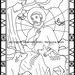 October Saint Feast Days 3-pack Stained Glass Coloring Pages Saint ...