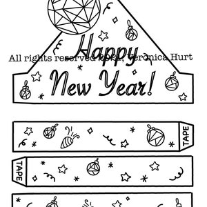 3-pack New Year's Crown Coloring Craft for Kids 5+ - Etsy