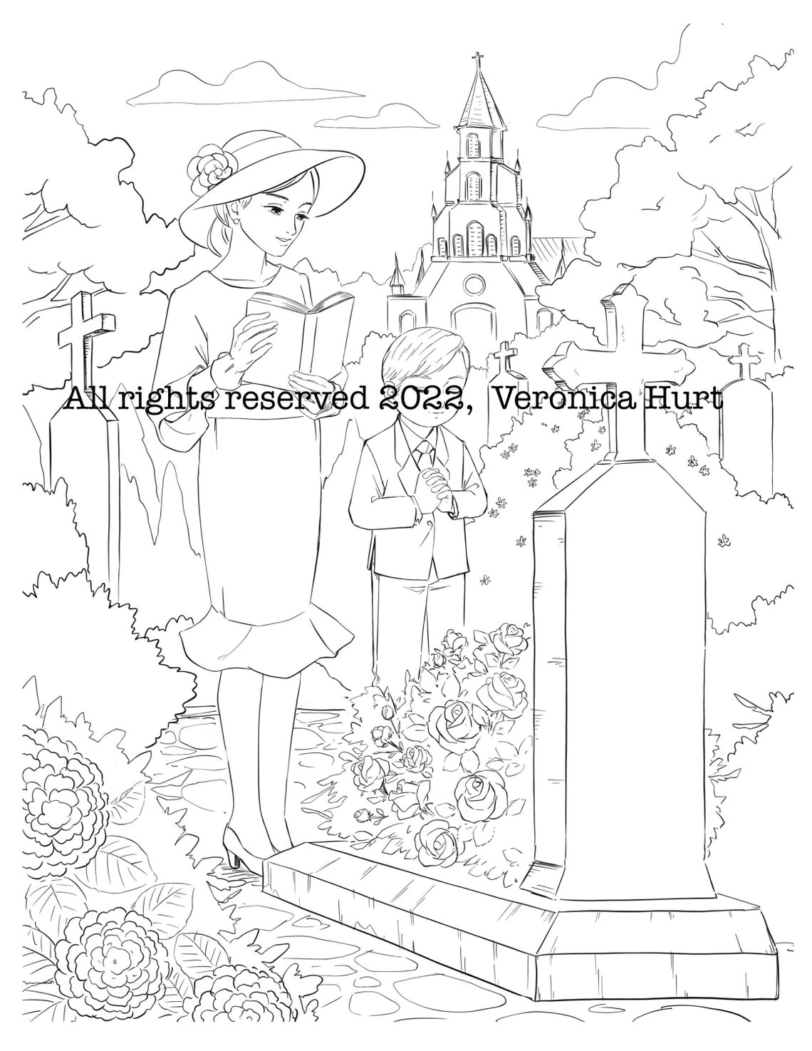 All Souls’ Day Coloring Page for Catholic Adults and Kids 6+ - Etsy