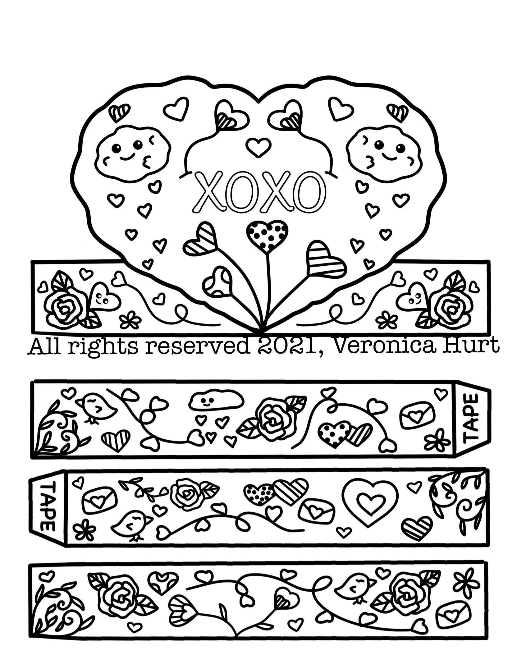 Valentine’s Day Crown Coloring Craft for Kids 5+ and Adults - Etsy