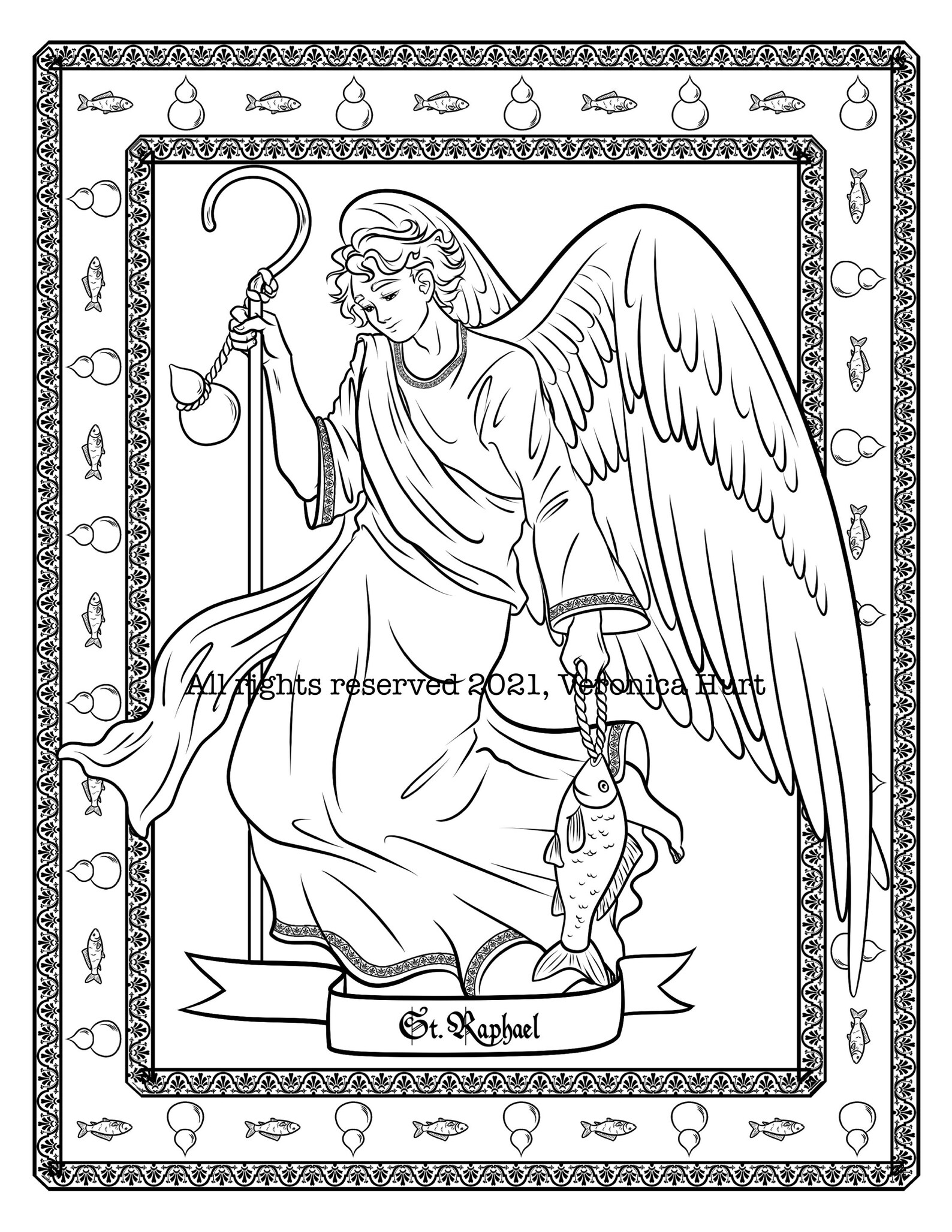 Archangels St Raphael, St Gabriel, and St Michael Catholic Coloring ...