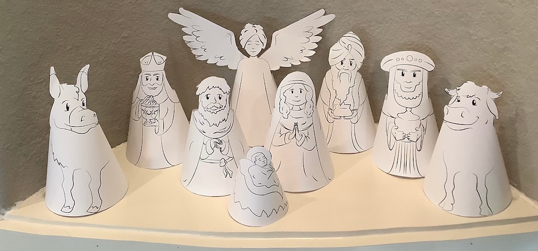 Catholic Printable Nativity Scene (and/or Christmas Tree Ornaments ...