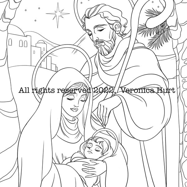 Assumption of Mary Stained Glass Coloring Page for Kids and Adults - Etsy