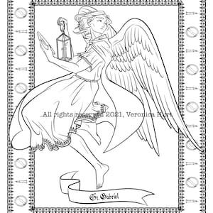 Archangels St Raphael, St Gabriel, and St Michael Catholic Coloring ...