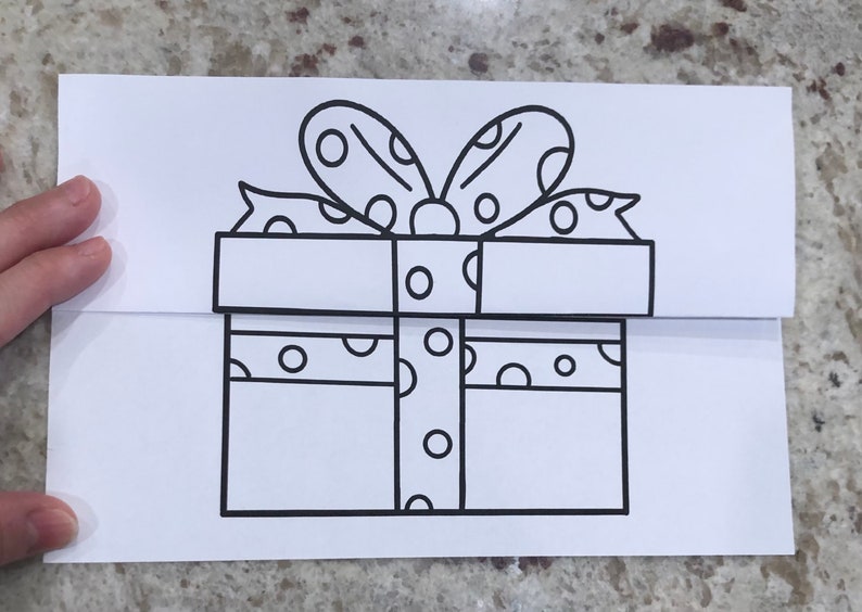 Expandable Christmas Surprise Cards for Kids 5+ Coloring Page Craft ...