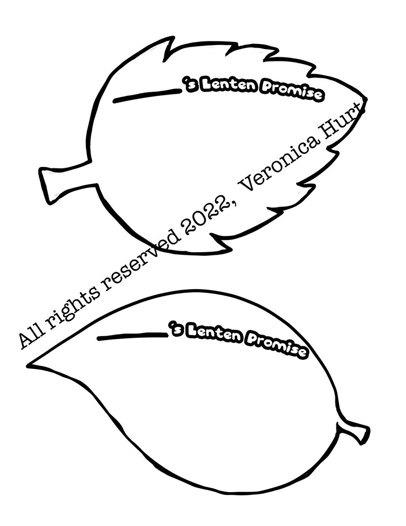 Lenten Promises Coloring Activity Sheet PLUS Bonus Lenten Promise ...