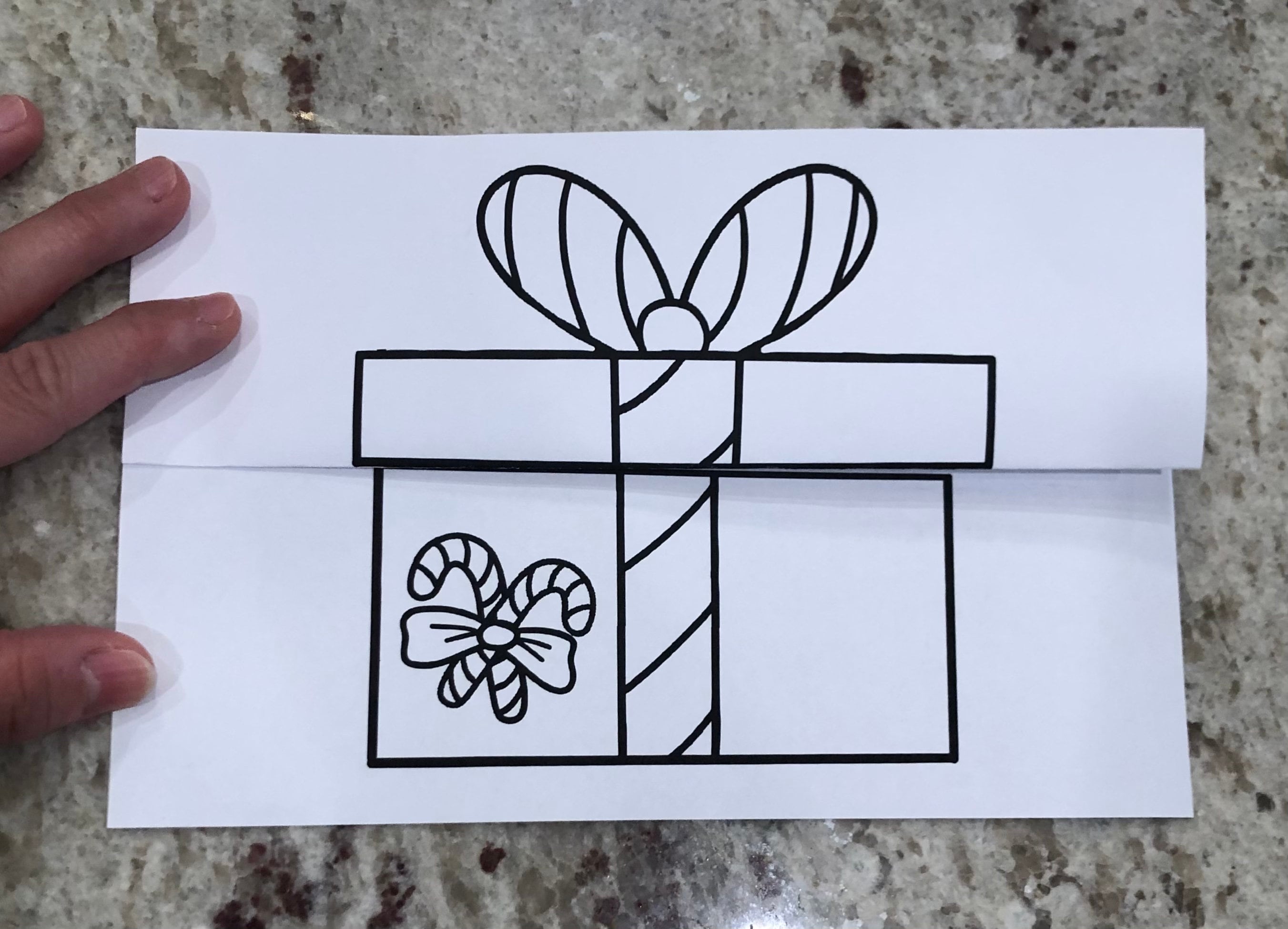 Expandable Christmas Surprise Cards for Kids 5+ Coloring Page Craft ...