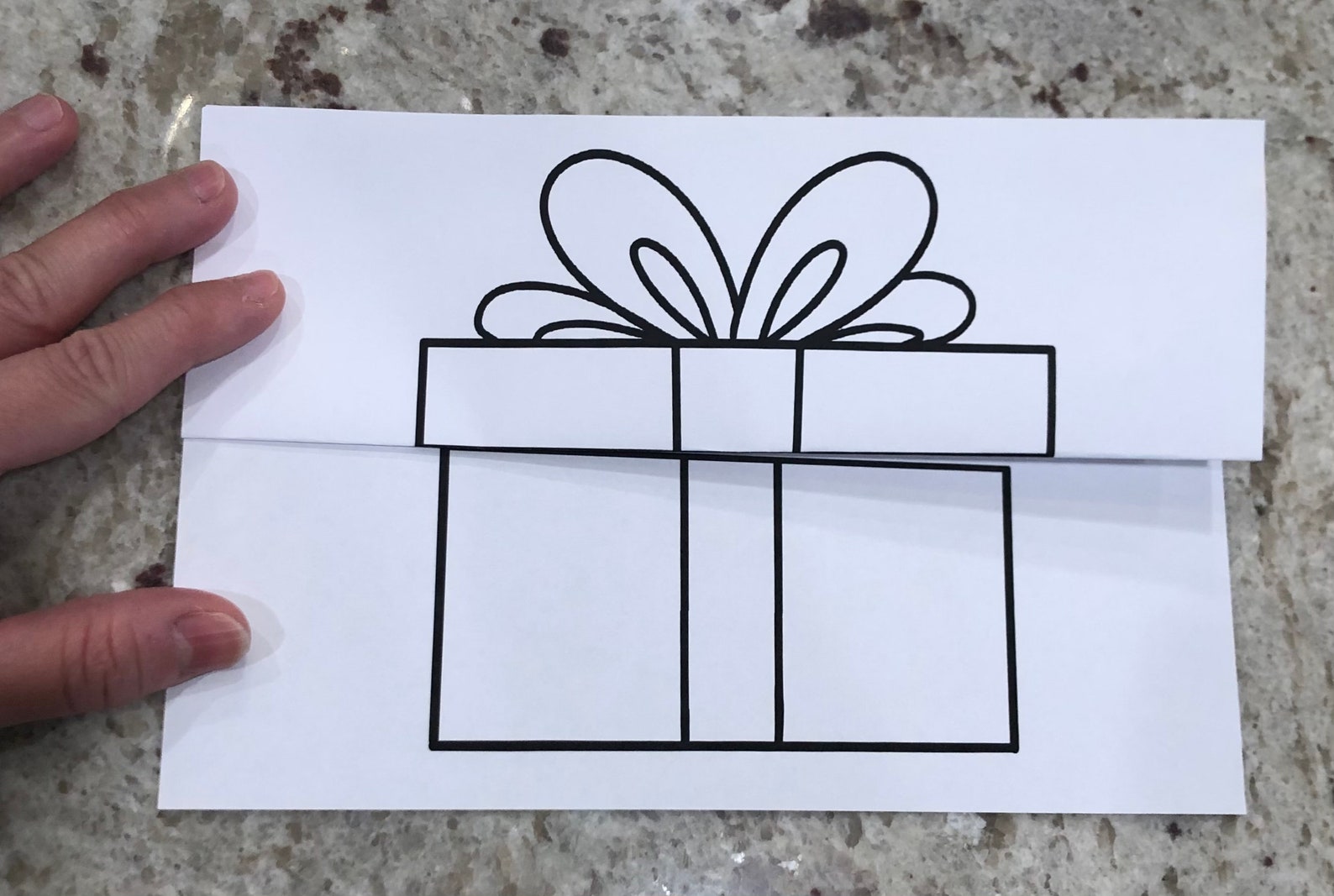 Expandable Christmas Surprise Cards for Kids 5+ Coloring Page Craft ...
