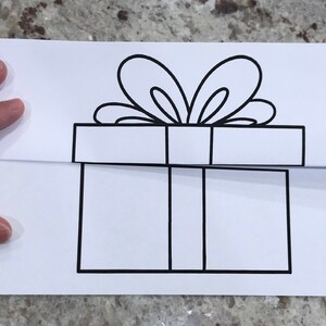 Expandable Christmas Surprise Cards for Kids 5+ Coloring Page Craft ...