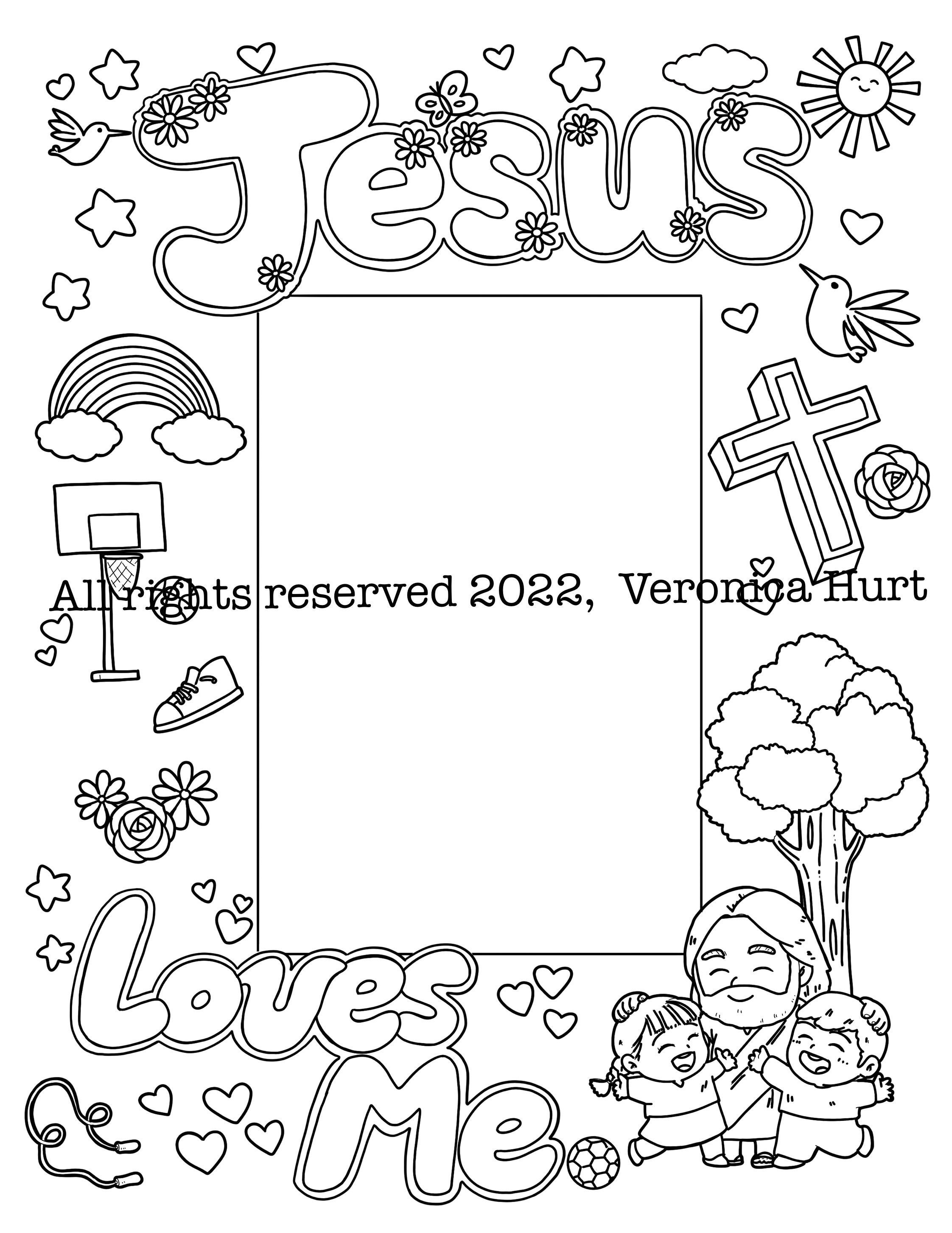 Jesus Loves Me Picture Frame Craft Anti-bullying for Catholic Kids 6 ...