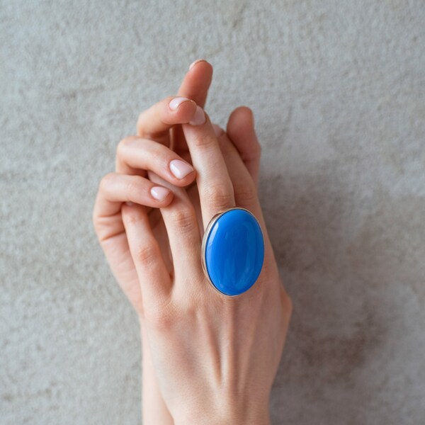 Blue Ring - Etsy