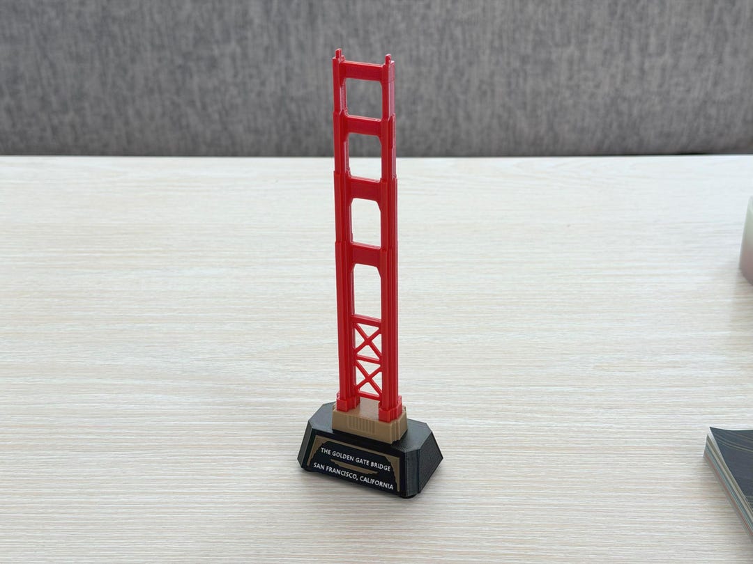Golden Gate Bridge Tower Mini Model, San Francisco Souvenir, Locally ...