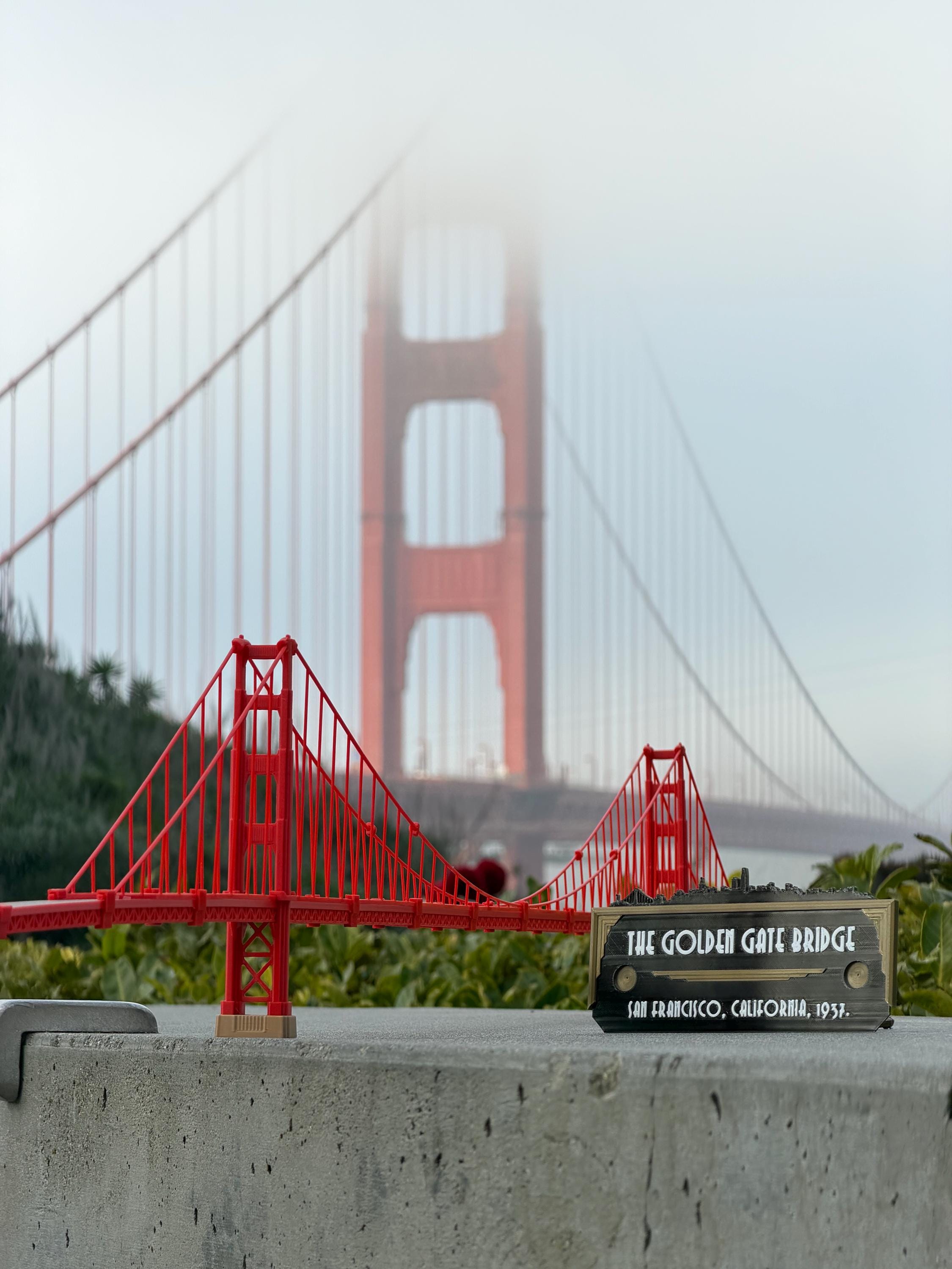 Golden Gate Bridge Model Replica, 6-foot Wall Art Kit, Locally Made in ...
