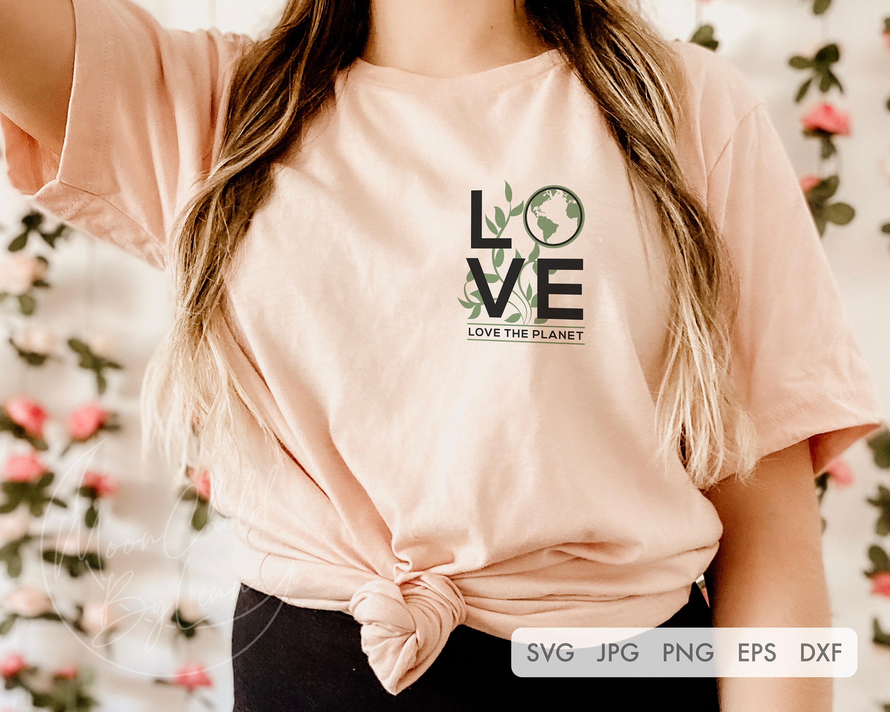 Love the Planet Svg, Earth Day SVG, Save the Planet Svg, Earth Month ...