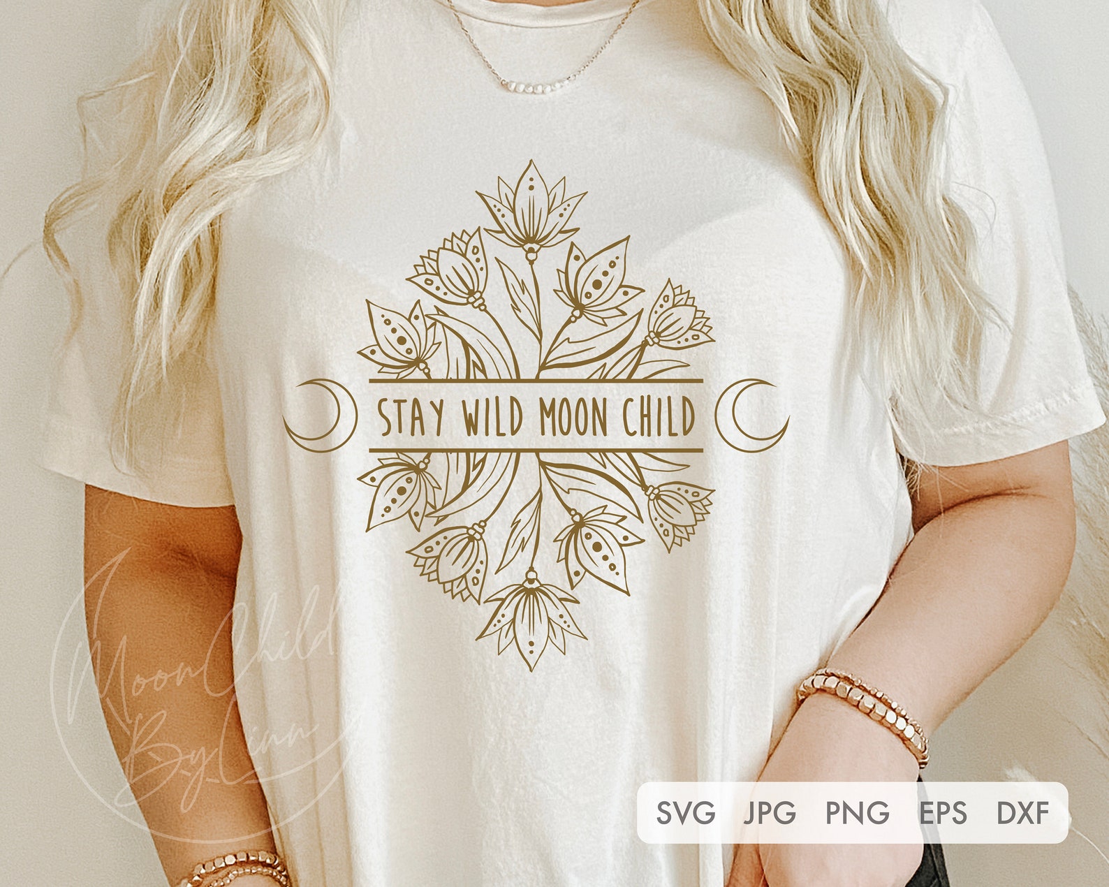Stay Wild Moon Child SVG, Bohemian Svg, Boho SVG, Positive Vibes Svg, Moonchild Svg, Summer Svg ...