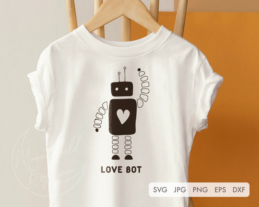 Little Love Bot SVG, Valentine Svg, Robot SVG, Love Bot Svg Cute Robot ...