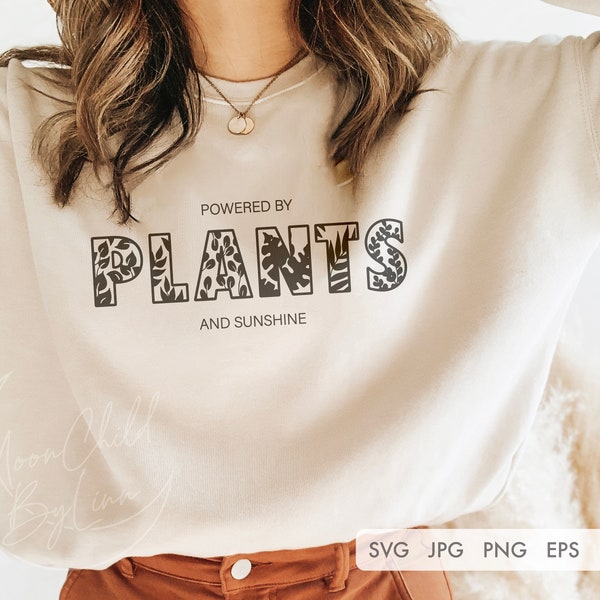 Powered by Plants Svg - Etsy