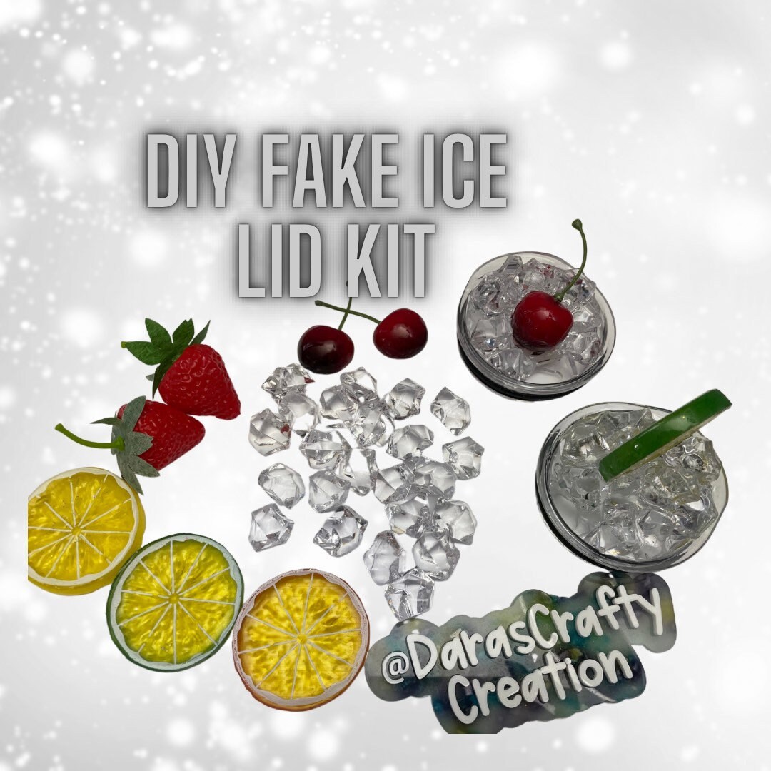 DIY KIT: Fake Ice Lid Tumbler. FREE Shipping - Etsy