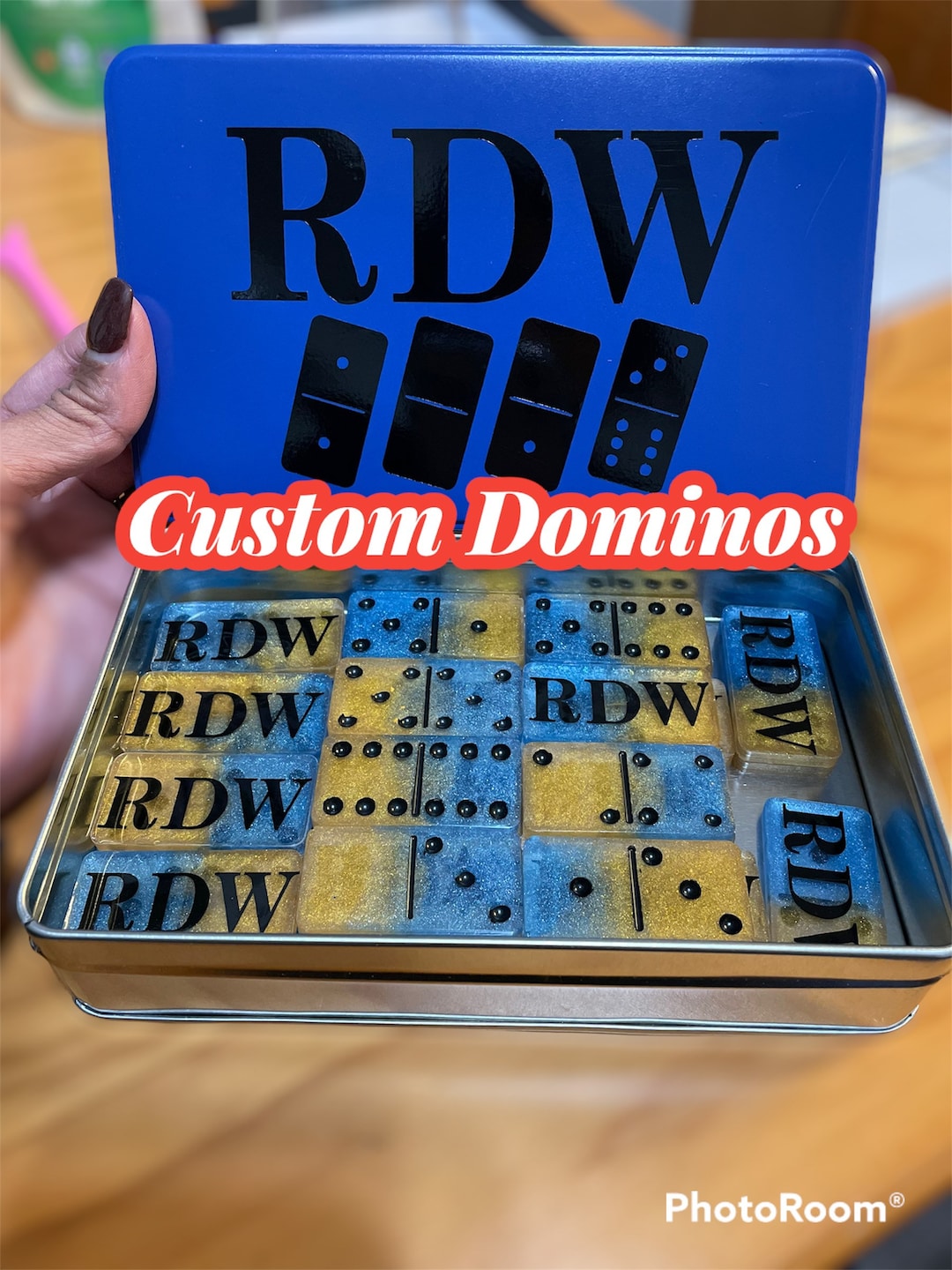 Custom Dominos Set With Optional Domino Case| Personalize - Etsy