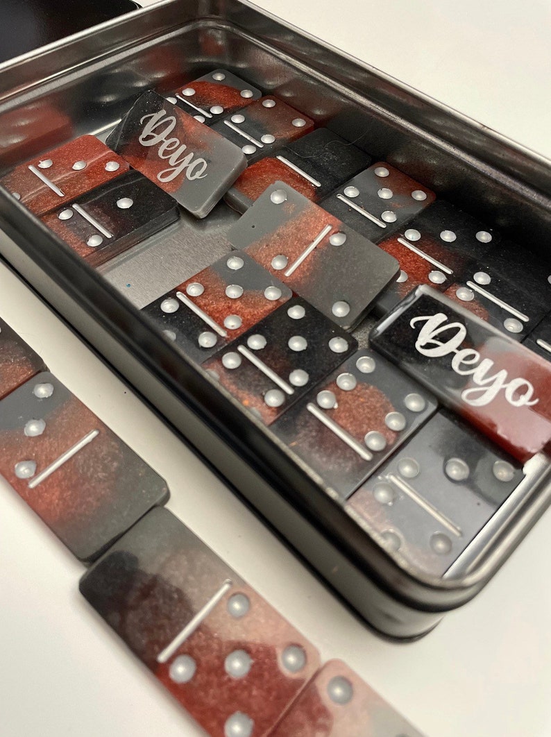 Custom Dominos Set With Optional Domino Case Personalize - Etsy