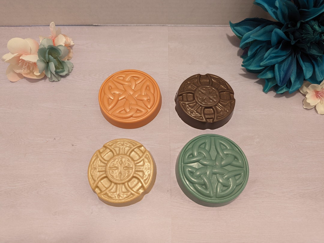 Celtic Design Soaps (set of 4) - Etsy