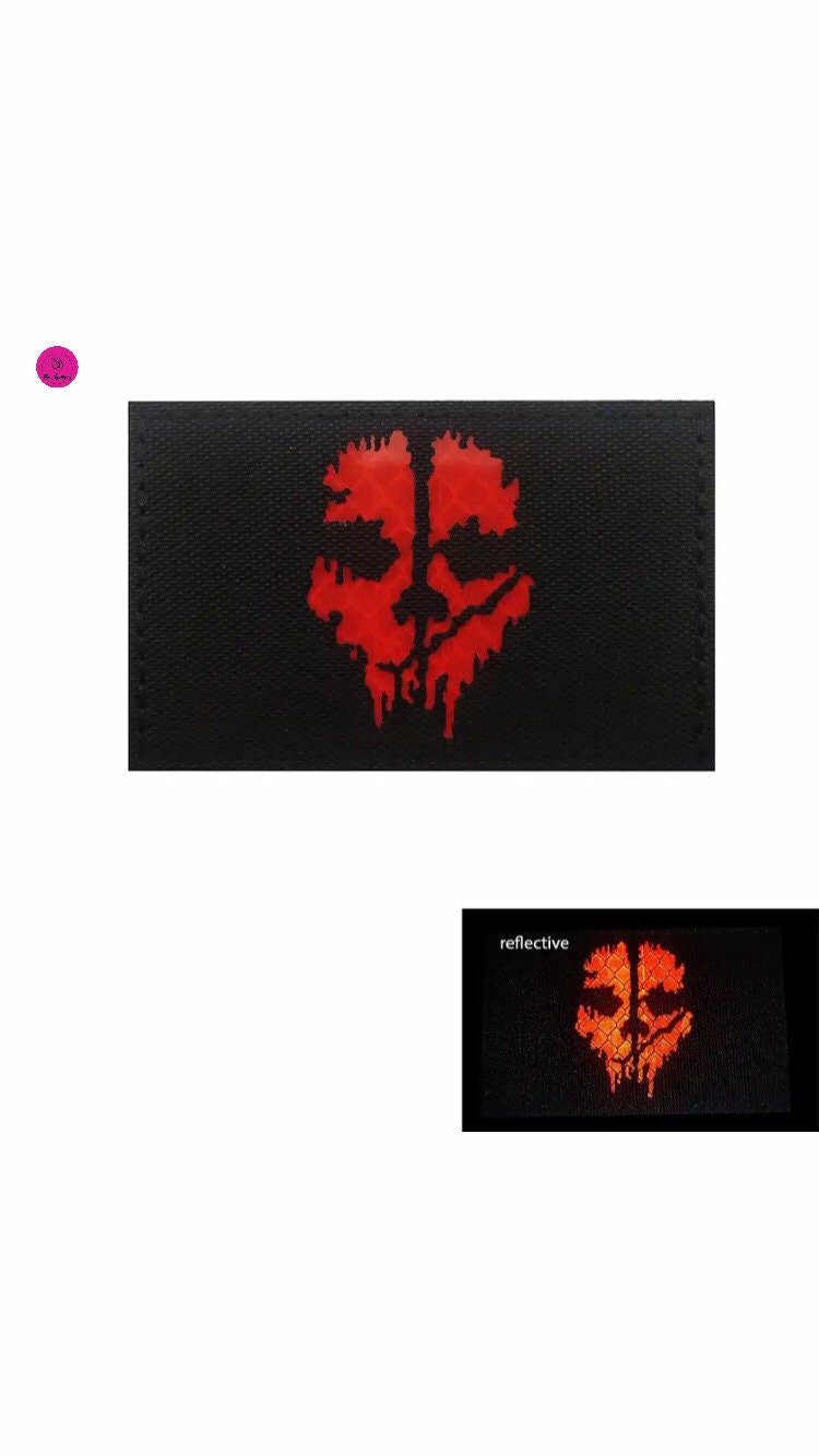 Call of Duty Patches Ghost Mask Skull Embroidered Patches on Clothes ...