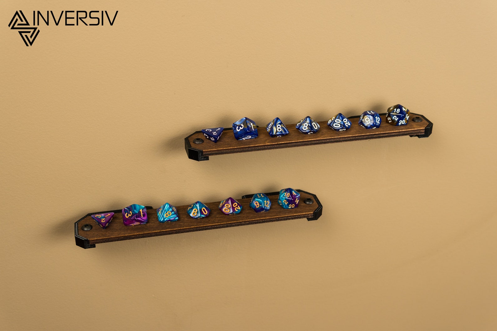 Minimalist Floating Dice Shelf | Wall Mount Display for RPG Tabletop ...