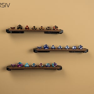 Minimalist Floating Dice Shelf | Wall Mount Display for RPG Tabletop ...