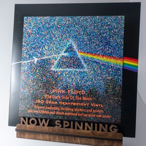 Now Spinning Vinyl Record Stand LP Wooden Tabletop Record | Etsy