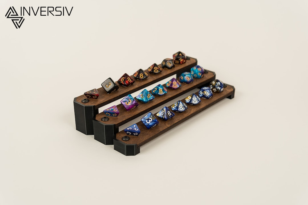 Handcrafted Wooden Dice Display Stand | Minimalist Tabletop Holder for ...